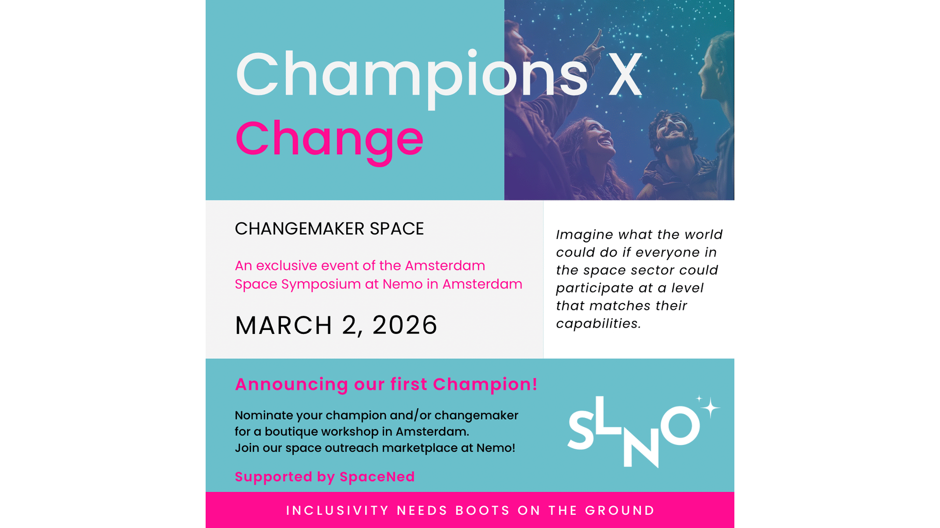 Champions X Change: Nominate Your Champion - SpaceNed